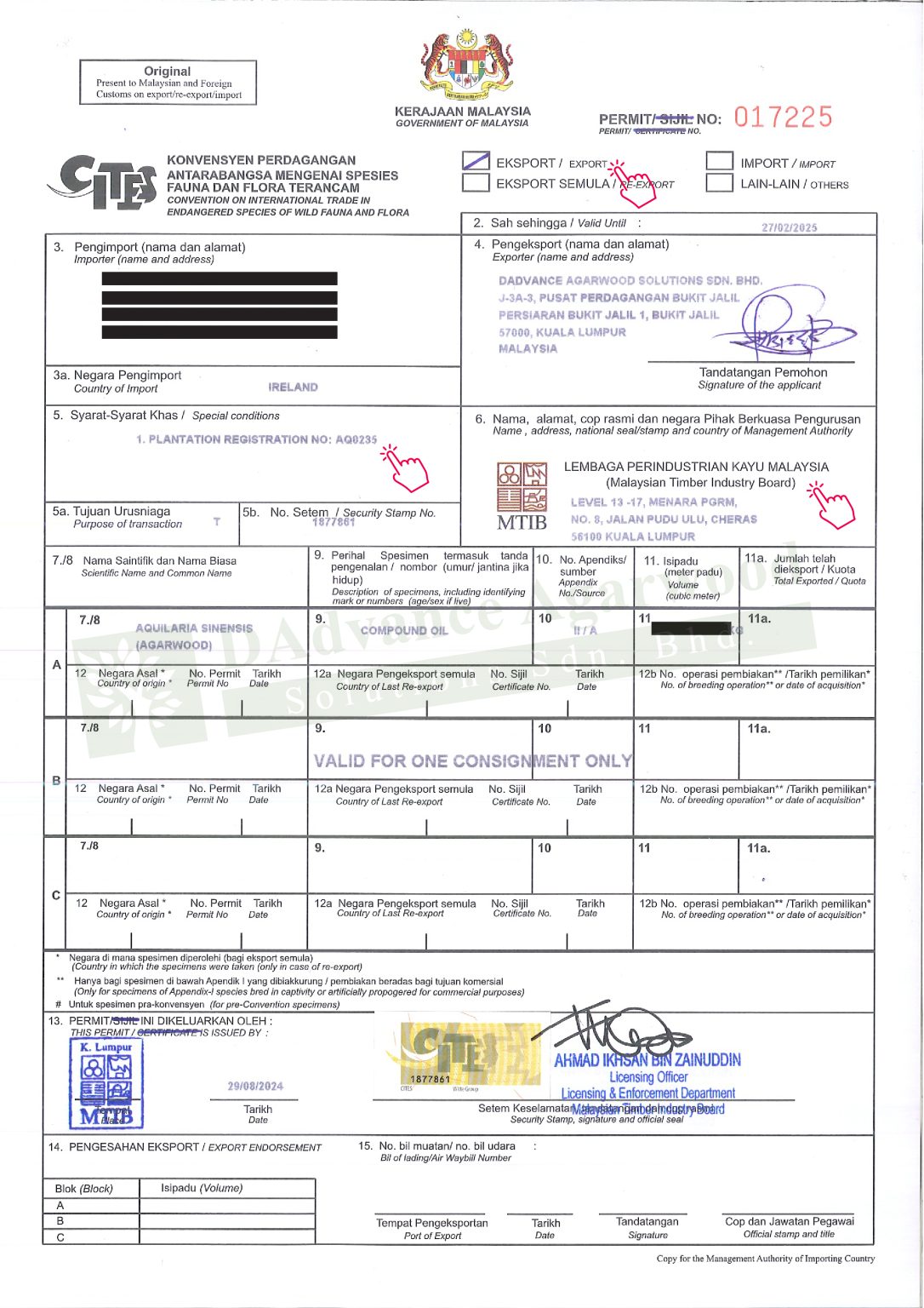 Navigating Regulations and Permits for Agarwood - Agarwood Malaysia